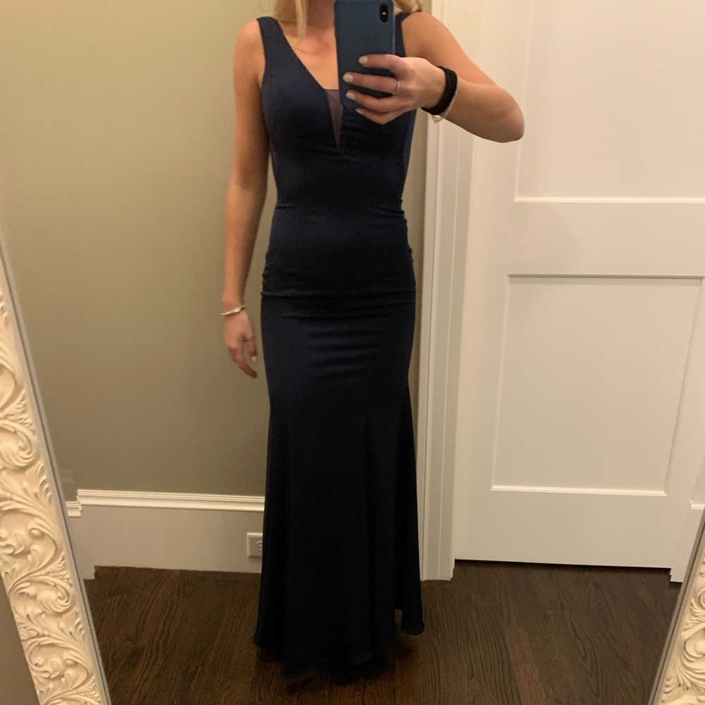 Navy Blue Prom Dress - Gem